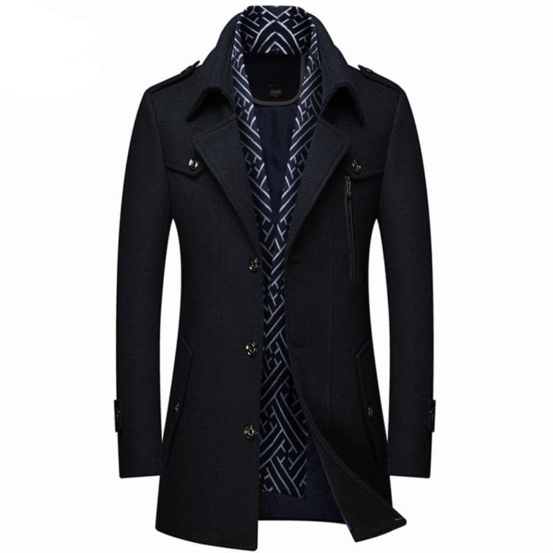 RUEL Design Men's Fashion Premium Quality Burgundy Red Stylish Long Wo ...